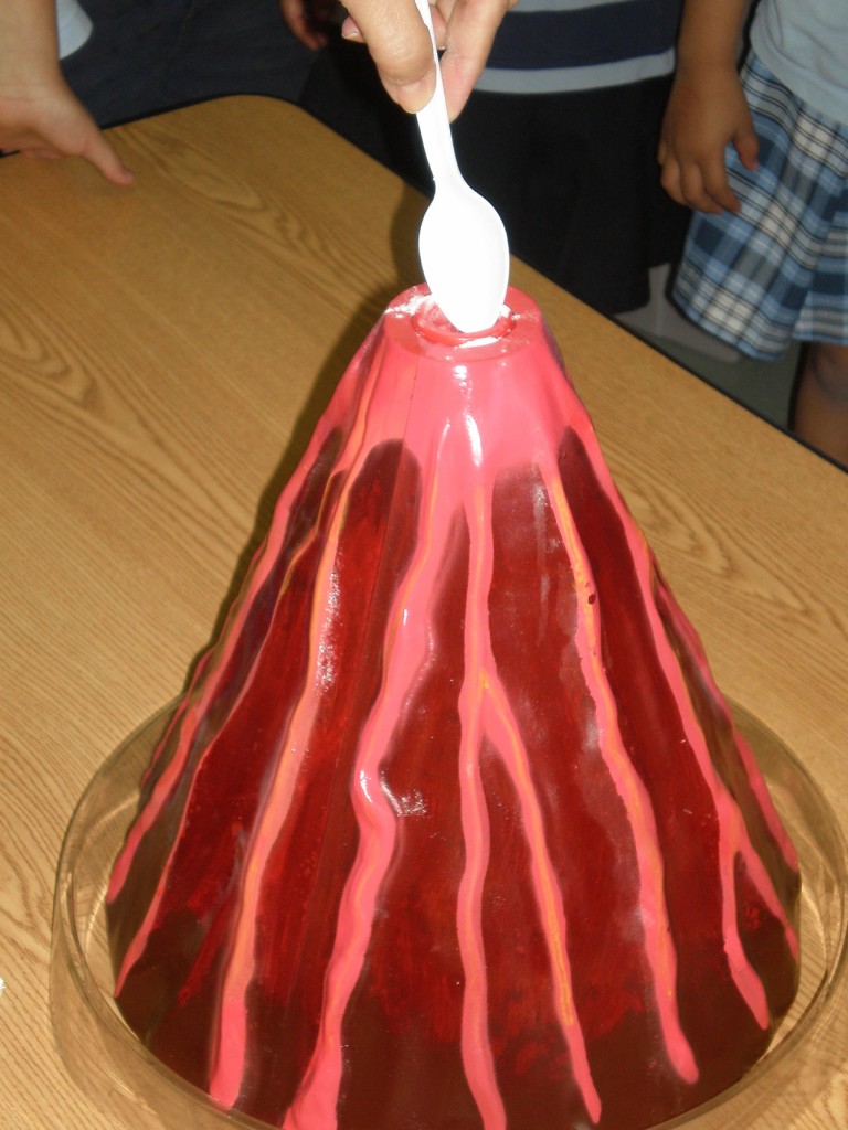 Volcano Eruption Teaching Little Kids