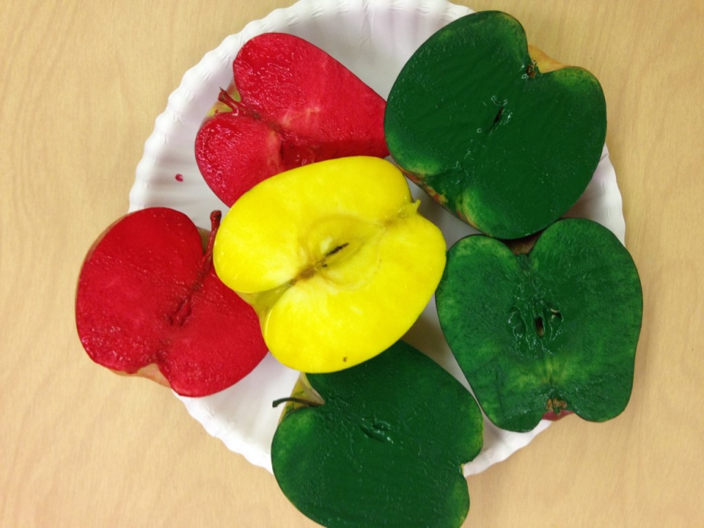 3- Sorting and Painting the Apples - Teaching Little Kids